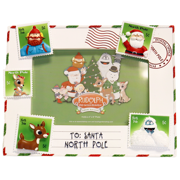 Rudolph The Red-Nosed Reindeer® Post Stamp 4x6 Frame - SeaWorld Parks ...
