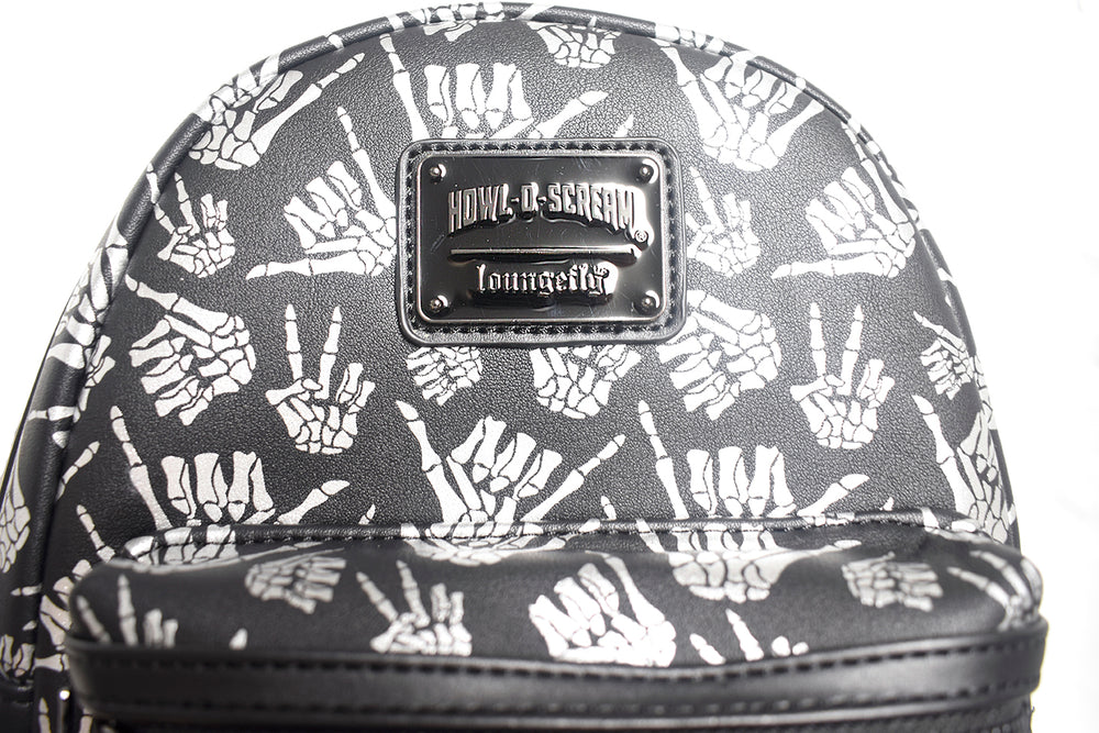 Howl-O-Scream Skeleton Hands Loungefly Backpack - SeaWorld Parks ...