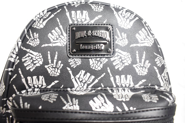 Howl-O-Scream Skeleton Hands Loungefly Backpack - SeaWorld Parks ...