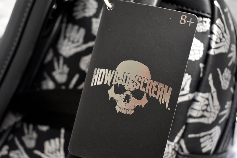 Howl-O-Scream Skeleton Hands Loungefly Backpack - SeaWorld Parks ...