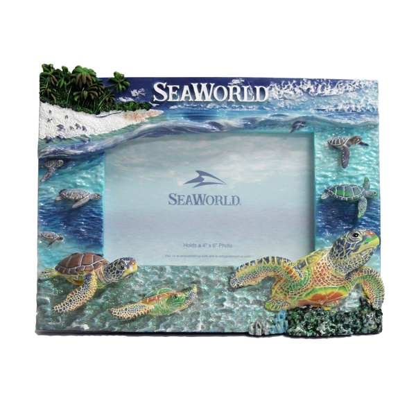 SeaWorld Baby Sea Turtle 4X6 Resin Frame - SeaWorld Parks ...