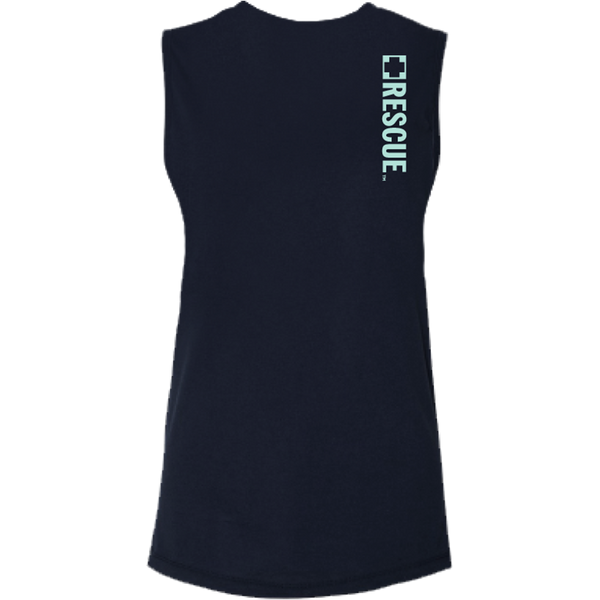 SeaWorld Rescue Navy Mint Junior Tank - SeaWorld Parks & Entertainment Shop